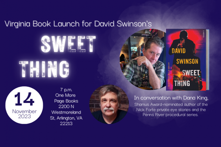 Virginia Book Launch for David Swinson's SWEET THING - David Swinson